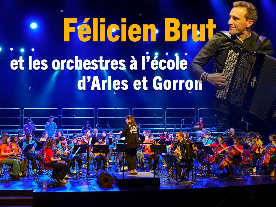 Captation du concert de Félicien Brut avec les élèves des orchestres à ...