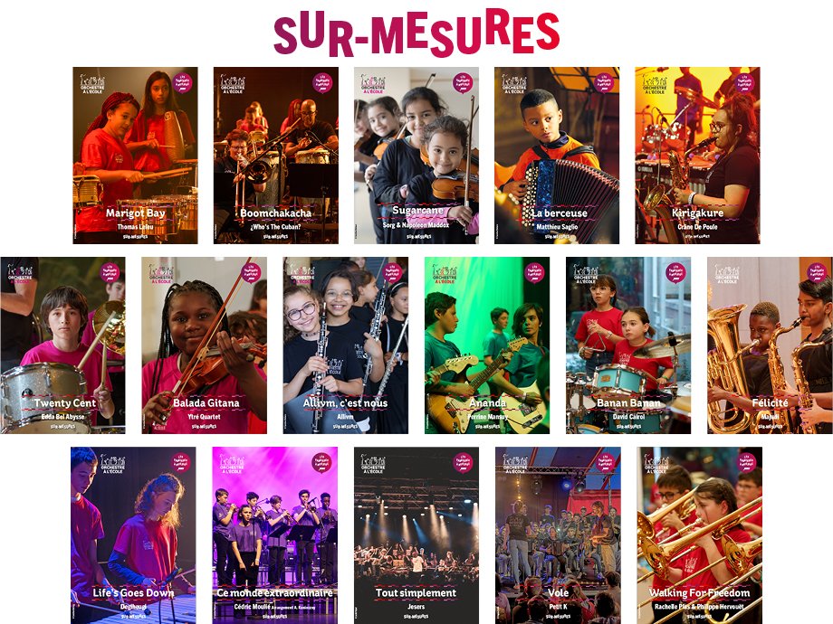 Des partitions "Sur-Mesures" - Orchestre à l'école